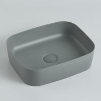 China Modern Design Rectangular White Color Lavatory Bathroom Apartment Sink Lavatory Wash Basin for sale