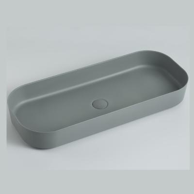 China High Quality Counter top Bathroom Melamine Hotel Wash Basin for Marble Bathroom Sink for sale