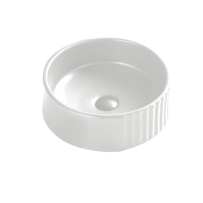 China Modern Mini Ceramic Art Basin in Round Shape for Hotel Table Top Counter or Bathroom Economical and Stylish for sale