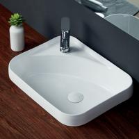 China Modern Style Single-Hole Ceramic Table Top Wash Basin Commercial Hotel Bathroom Sink Furniture From Morden for sale
