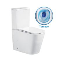 China Chinese High Quality Modern Ceramic Floor Mounted Two Pieces P-trap Toilet for Hotel for sale