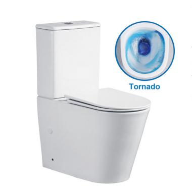 China Modern Two-Piece Ceramic WC Toilet Bowl Watermark Certified for Home or Hotel Bathroom Factory-Hung CE Approved for sale