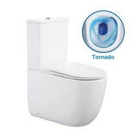 China Hot Sell in Middle East Sanitary Ware Bathroom Ceramic WC Toilet Two Piece Toilet Set With Basin for sale
