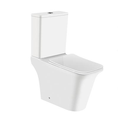 China Water Mark Toilettes Australia Sanitary Ware Wc Water Closet Price Bathroom Washdown Ceramic Rimless Two Piece Toilet for sale