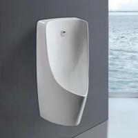 China Modern Style Wall-Mounted Ceramic Urinal Sensor Flusher Portable Sanitary Ware for Hotels Toilets Bathroom Wholesale for sale
