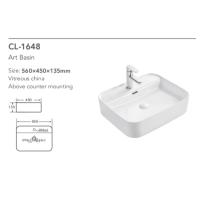 China Sanitary Ware Countertop Washroom Ceramic Bathroom Sink Round Bathroom Wash Basin for sale