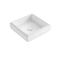 China Customized Sanitary Ware Ceramic Hand Wash Basin Size Rectangular Counter Top Mounted Bathroom Sink for sale