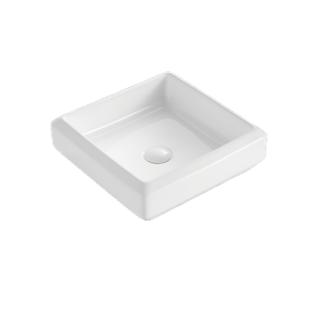 China Customized Sanitary Ware Ceramic Hand Wash Basin Size Rectangular Counter Top Mounted Bathroom Sink for sale