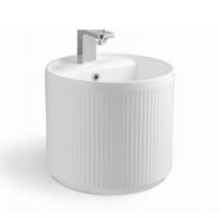 China 2025 Hot Sale Modern Design Oval Wash Basin Single-Hole Faucet Mount Wall Hung Ceramic Supplies for Hotels for Bathrooms for sale