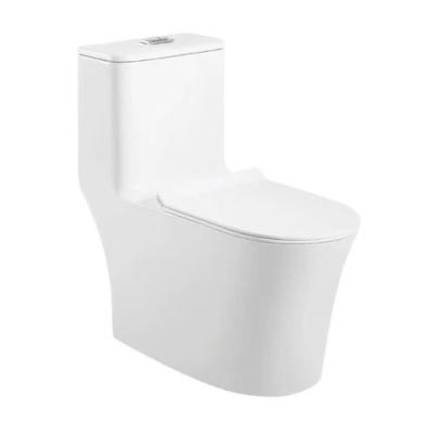 China Easy Clean Glaze SASO Bathroom Toilet Vaso Sanitario Wc Ceramic Sanitary Ware One Piece Saber Washdown Toilet for sale