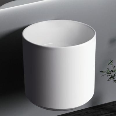 China European Design Unique Ceramic Sanitary Wares Wall Hung Wash Basin for Bathroom for sale