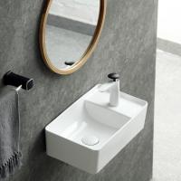 China Hot Sell Top Quality White Ceramic Wash Basin Basin and Cabinet Basin for sale