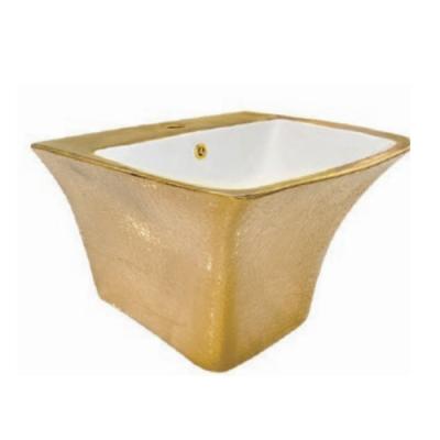 China Single Hole Wash Basin Wall-hung Bathroom Sink with SASO Certificate for sale