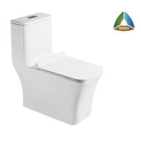 China Middle East Saudi Arabia SASO Washdown Toilets,China Factory White Ceramic One Piece Toilet,P-Trap or S-Trap Available for sale