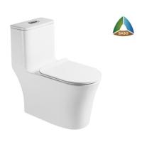 China SASO Plumbing Fixtures One Piece Siphonic Dual Flush Water Closet Toilet with Fitting Watersense Sanitary Ware for sale