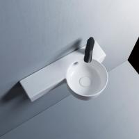 China Wall Mounted Special Shape Handmade Wash Basin Bathroom Good Quality Wall Hung Art Sink Bowl for sale