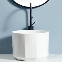 China European Wash Basin Colorful Decorative Vanity Ceramic Basin Bathroom for sale