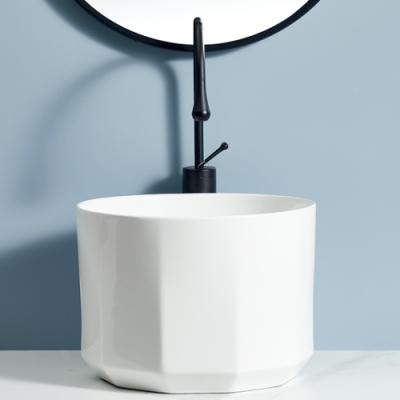 China European Wash Basin Colorful Decorative Vanity Ceramic Basin Bathroom for sale