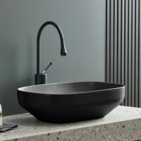 China Italian Art Basin Modern Minimalist Designer Wash Basin Big Size Oval Bathroom Sinks With Drainer New Arrival for sale