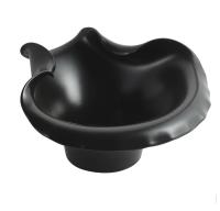 China Beautiful Design Ceramic Irregular Ripples Black Above Counter Art Wash Basin For Bathroom Washroom Hotel for sale