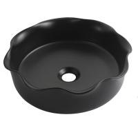 China Modern Ceramic Countertop Washbasin Sink Handmade For Bathroom Washroom Hotel Home Apartment for sale