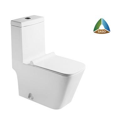 China ALLWELL Middle East Saudi Arabia SASO Washdown Toilets,China Factory White Ceramic One Piece Toilet,P-Trap or S-Trap Available for sale