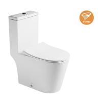 China Modern Ultra Vortex Siphon Jet Flush Dual-Flush One-Piece Ceramic Toilet with S-Trap P-Trap Drainage Floor Mounted for Hotel Use for sale