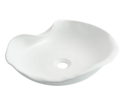 China White Ceramic Handmade Washbasin For Hotel Restaurant Luxury Bathroom Basin Sink for sale