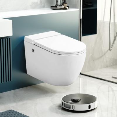 China Made In China Wall Mounted Flush Toilet Modern Composting Round Toilet Set Tankless Hidden Flush for sale