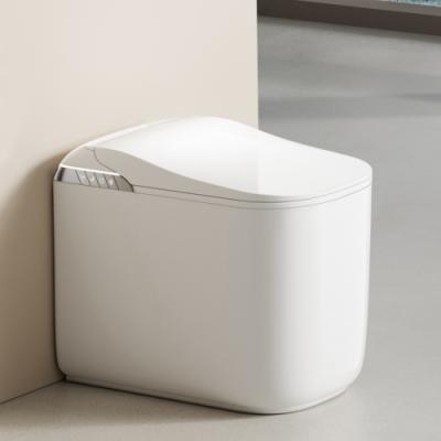 China Smart Toilet with Bidet Built-In - All-in-One Intelligent Toilet with Automatic Opening/Closing Lid, Heated Seat, Night Light & Backup Power, No Plumbing Renovation Required for sale