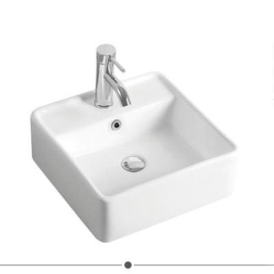China Modern Ceramic Hanging Basin Wall-Mounted Sink With Single-Hole For Bathroom Washroom Balcony Or Hotel Home for sale