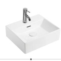 China Modern Style Single-Hole Ceramic Wash Basin Commercial Sink Furniture For Hotel Bathroom Washroom Hotel Home for sale