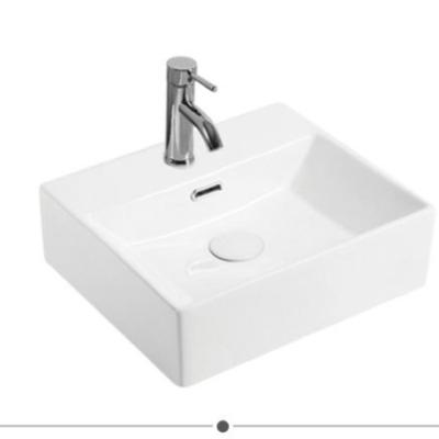 China Modern Style Single-Hole Ceramic Wash Basin Commercial Sink Furniture For Hotel Bathroom Washroom Hotel Home for sale