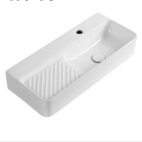 China Custom Popular Modern Bathroom Vanity Sanitary Ware Cheap Basin Rectangle Design Home Hotel Use for sale