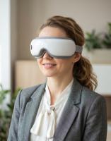 China Smart Eye Massager with Heat and 8-Zone Airbags, Foldable 3D Bluetooth Heated Eye Mask for Dark Circles, Eye Strain & Dry Eye Relief for sale