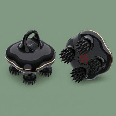 China Waterproof EMS Head Massager with 635nm Red Light Therapy, Portable Electric Scalp Massager for Hair Growth & Stress Relief for sale