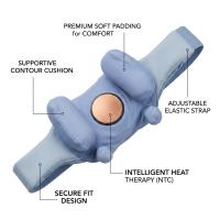 China Electric Neck and Shoulder Massager with Heat, Hands-Free Wearable Shiatsu Back Massage Belt with 2nd-Gen Brushless Motor & Deep Tissue Bionic Human-Touch Kneading for Office & Home for sale