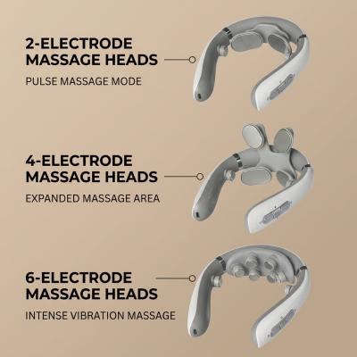 China Smart Neck and Shoulder Massager ZN-ML12 - TENS+EMS Pulse Electric Neck Massager with Heat for sale