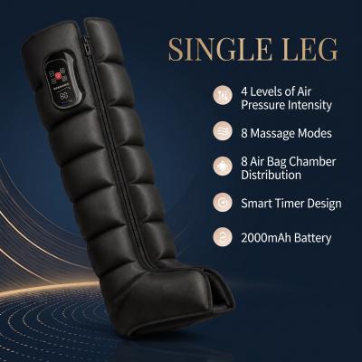 China ZN-LD02 Professional 8-Chamber Air Compression Leg Massager for Recovery and Circulation - Portable Wireless Design for sale