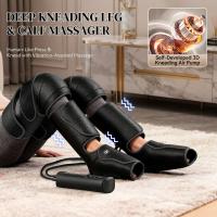 China ZN-SY52 Air Compression Leg Massager with Heat and Vibration for Deep Tissue Muscle Recovery-3-Section Airbags, LCD Display Model - Foot & Knee Heating + Calf Vibration for sale