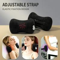 China ZN-RA08 Ergonomic Electric Neck & Back Massage Pillow with Soothing Heat Therapy and Vibration For Car/Chair for sale
