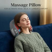 China ZN-RA04 Electric Airbag Cervical & Lumbar Support Massage Pillow with Heat Therapy - Ergonomic Neck and Back Relief Device for sale