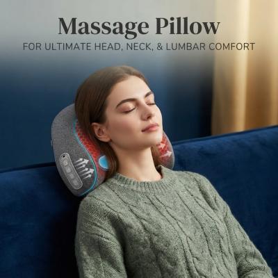 China ZN-RA04 Electric Airbag Cervical & Lumbar Support Massage Pillow with Heat Therapy - Ergonomic Neck and Back Relief Device for sale
