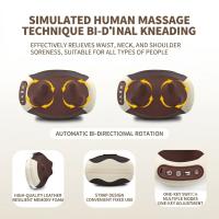 China ZN-RA01 Portable Cordless Pillow Massager - Deep Tissue Kneading Shiatsu Massage for Neck, Shoulders, Lower Back, and Legs with Soothing Heat Therapy & USB Type-C Rechargeable Battery for sale