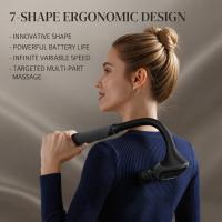 China ZN-BM04 Ergonomic 7-Shape Portable Electric Deep Tissue Massage Gun - Detachable Handle for sale