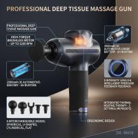 China ZN--BM06 Professional Deep Tissue Electric Massage Gun with 3-Level Thermal Heating Therapy for sale