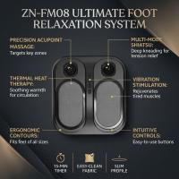 China ZN-FM08 Electric Foot Massager Machine with Heat & Vibration Therapy - Portable Shiatsu Foot Massager for Home & Office Use for sale