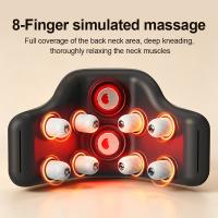 China ZN-NM09 Professional Wearable Neck and Shoulder Massager with 8-Finger Deep Tissue Kneading for sale