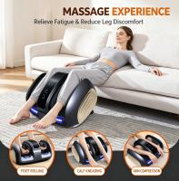 China ZN-BF08 4D Bionic Deep Kneading Foot and Calf Massager with Heat and Wireless Remote Control for sale