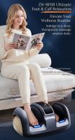 China ZN-BF08 4D Bionic Deep Kneading Foot and Calf Massager with Heat and Wireless Remote Control for sale